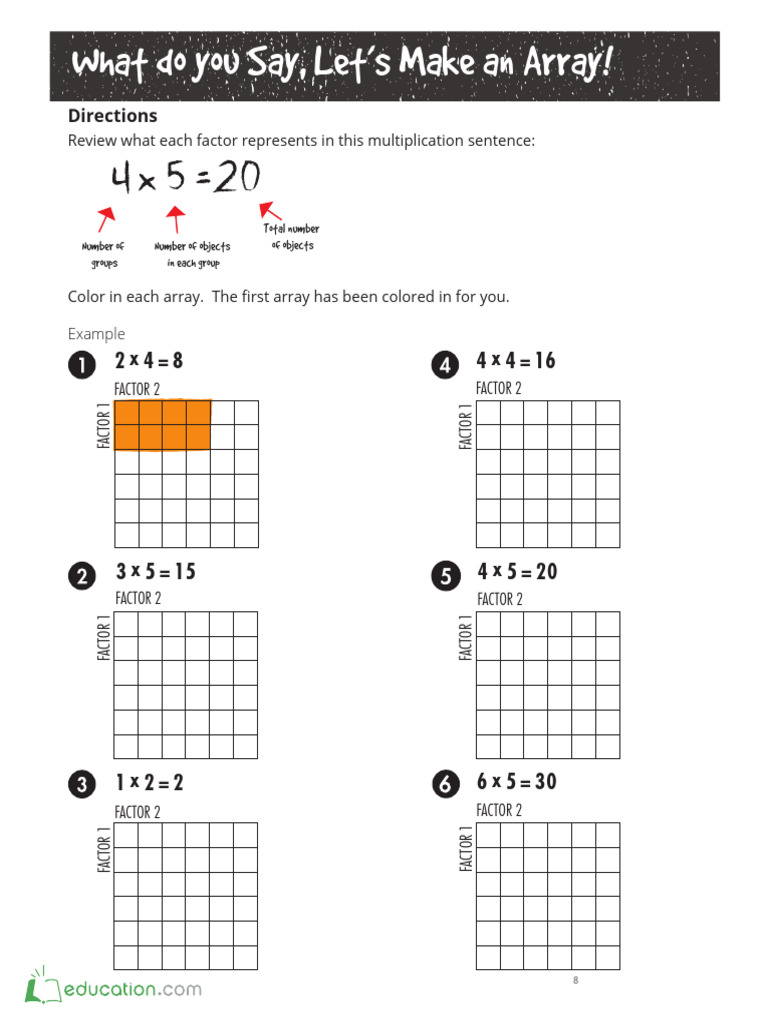 Hooray For Arrays What Do You Say Lets Make An Array | PDF