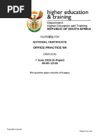 N1240 Office Practice N4 June QP 2024 | PDF
