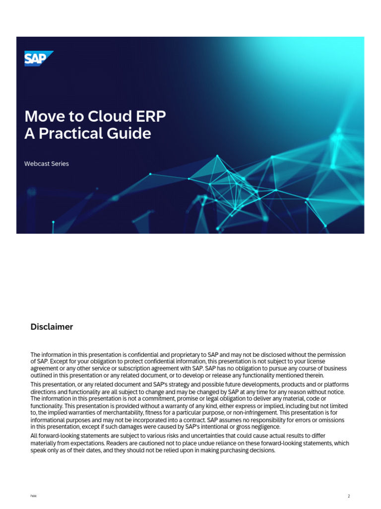 Move - To - Cloud - ERP - Migrating From ERP To RISE With SAP With ...