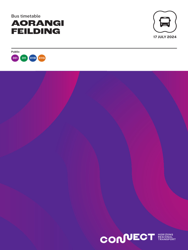 Palmerston North to Feilding Bus Timetable | PDF | Train Station ...