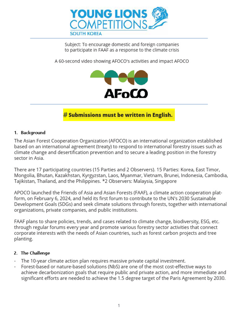 FAAF Climate Action Initiative Overview | PDF | Natural Environment