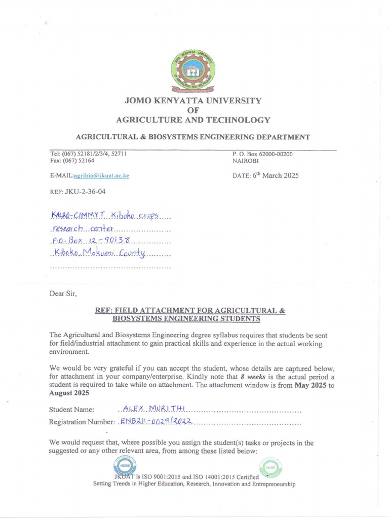Attachment Letter | PDF