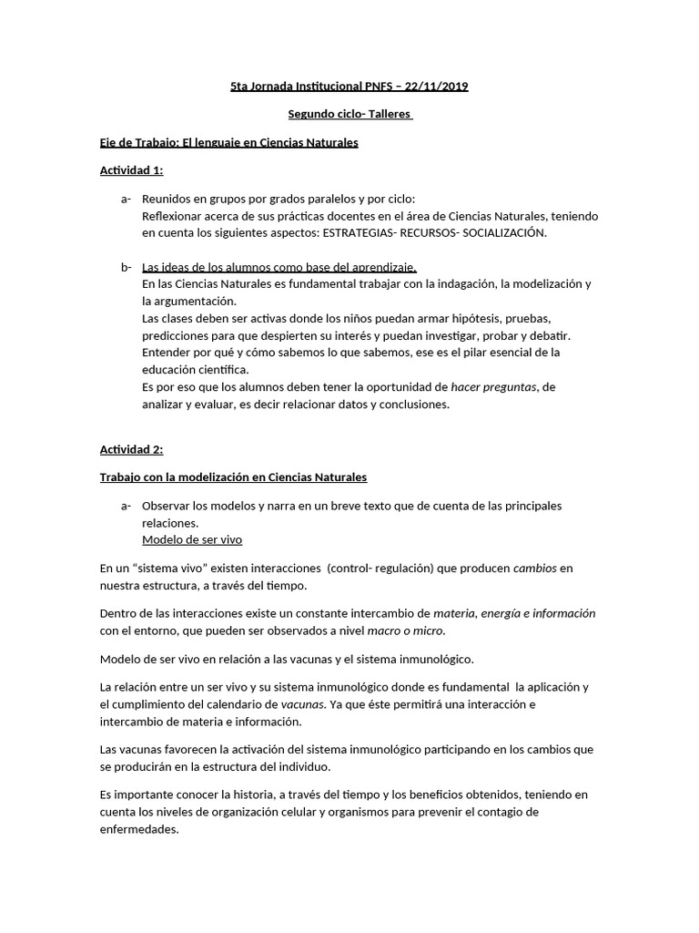 5ta Jornada Institucional PNFS | PDF | Vacunas | Science