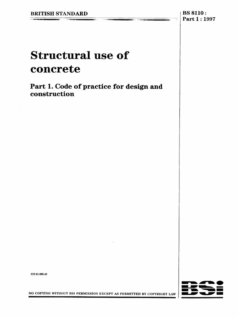 8110 Part 1-1997 | PDF