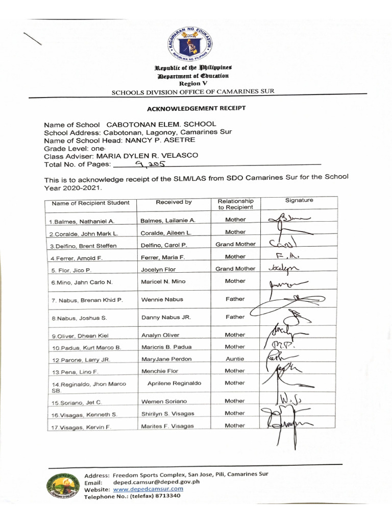 CabotonanES Grade1 | PDF