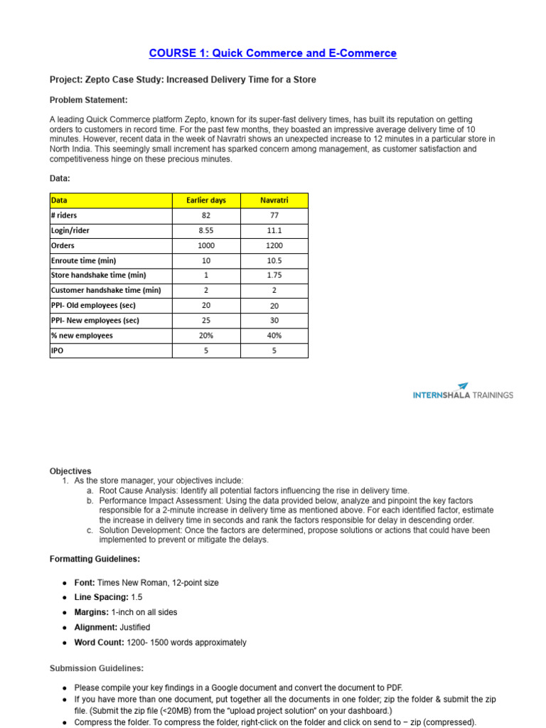 C1 Project Problem Statement | PDF