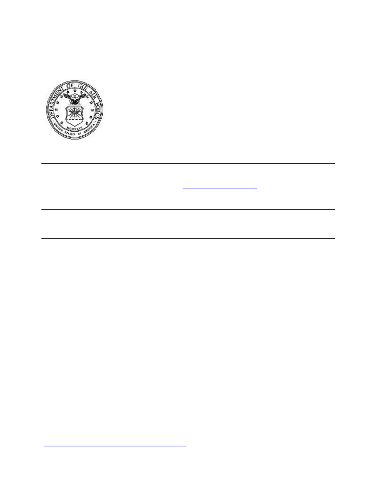AFSPECWAR Standardization Manual | PDF | Military