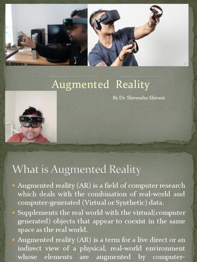 Unit 1 Augmented and Virtual Reality Starter | PDF | Augmented Reality | Holography