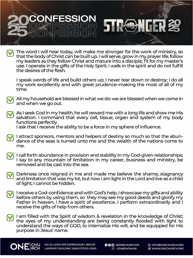 2025 Confession | PDF