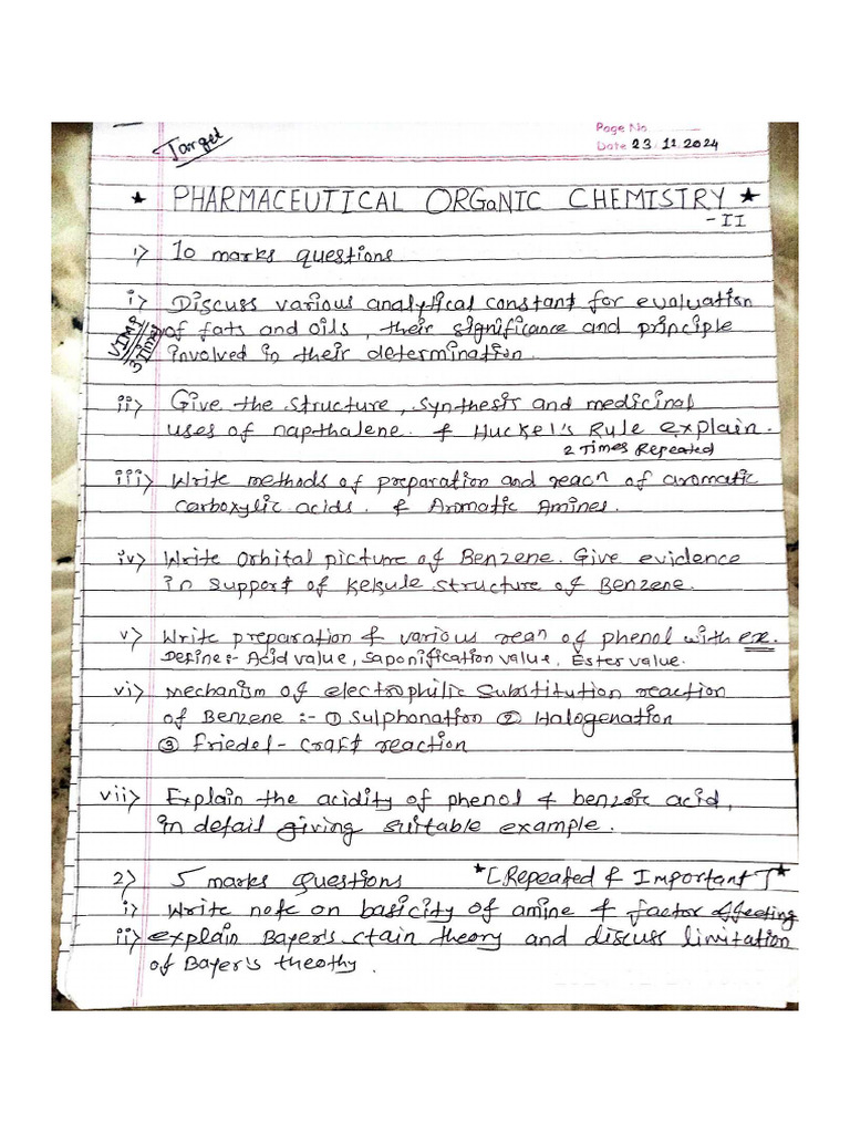 Repeated and Important Questions of Poc-2 & PP | PDF