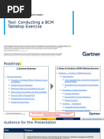 BCM Tabletop Exercise Toolkit | PDF