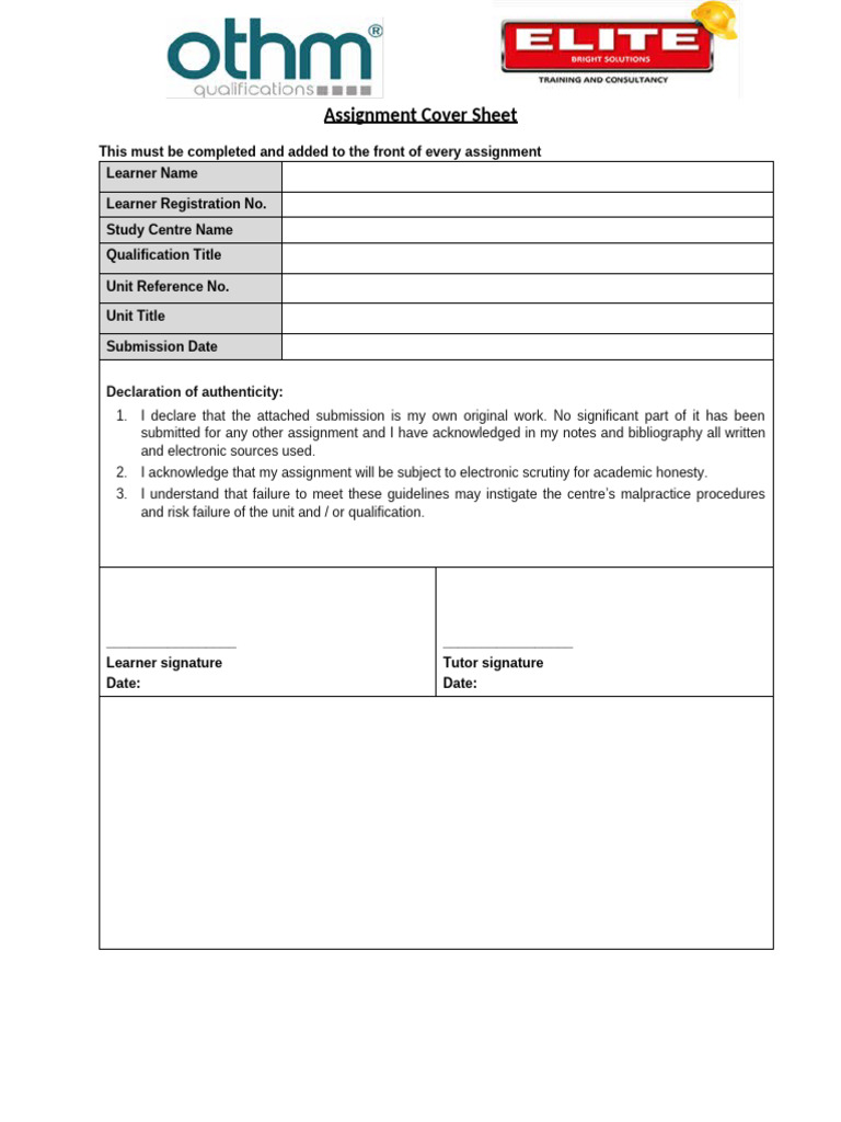 Answer Sheet OTHM Level 7 DOHSM-M-618-8236 Health and Safety Management Practice | PDF