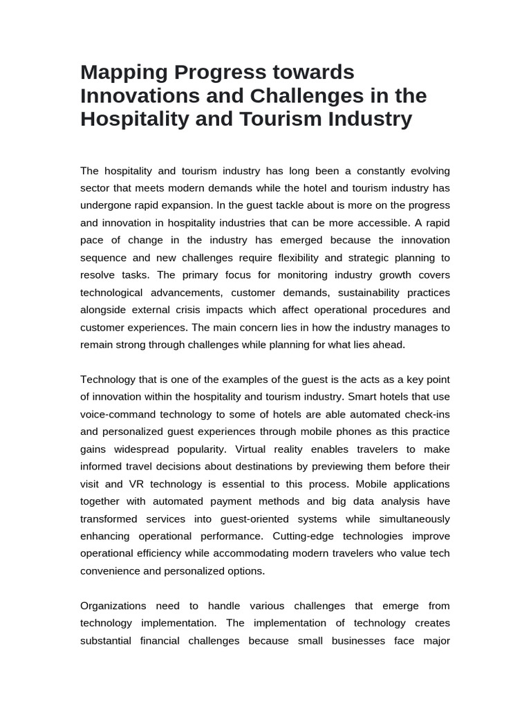 Mapping Progress Towards Innovations and Challenge | PDF | Innovation ...