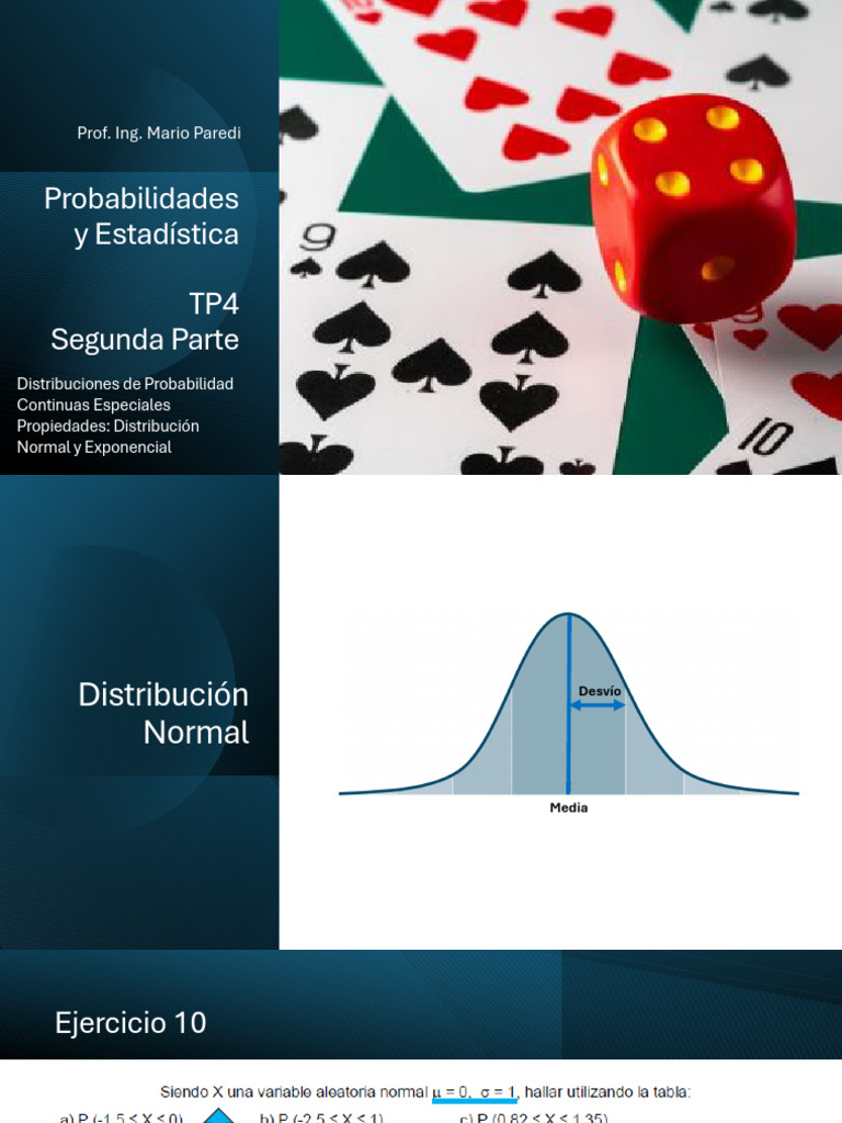 TP4 - Segunda Parte | PDF | Probabilidad | Teoría de probabilidad
