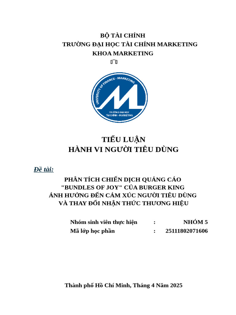 BTGK HVNTD Nhom5 Quangcaoburgerking | PDF
