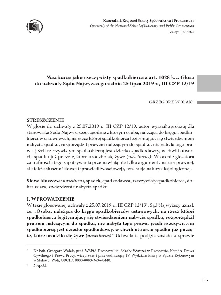 2020-1 37 - Nasciturus | PDF