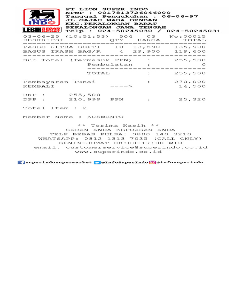 E-Receipt 250603105451 | PDF