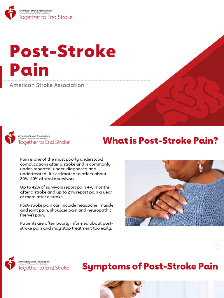 Post Stroke Pain Presentation | PDF | Pain | Stroke