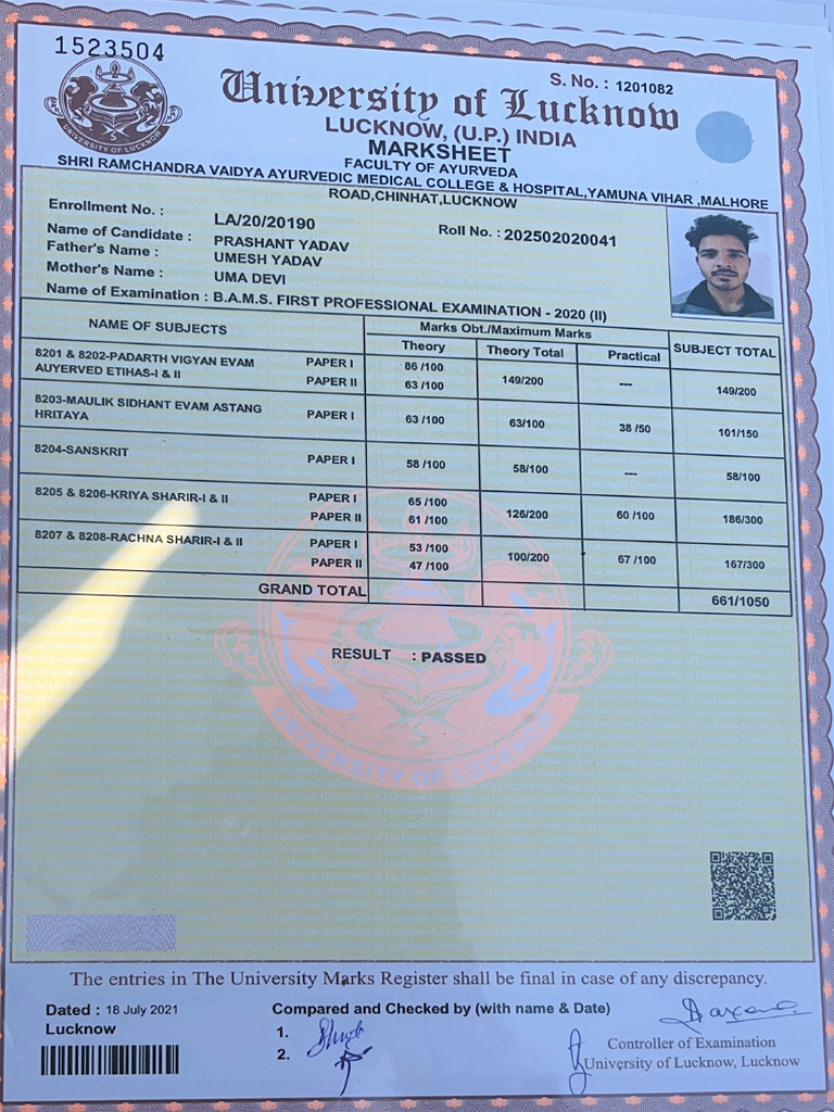 Mark Sheet | PDF