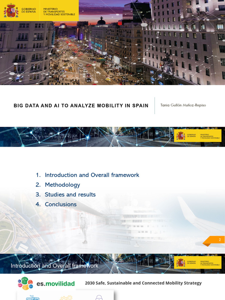 AI-Driven Mobility Analysis in Spain | PDF | Big Data | Computing