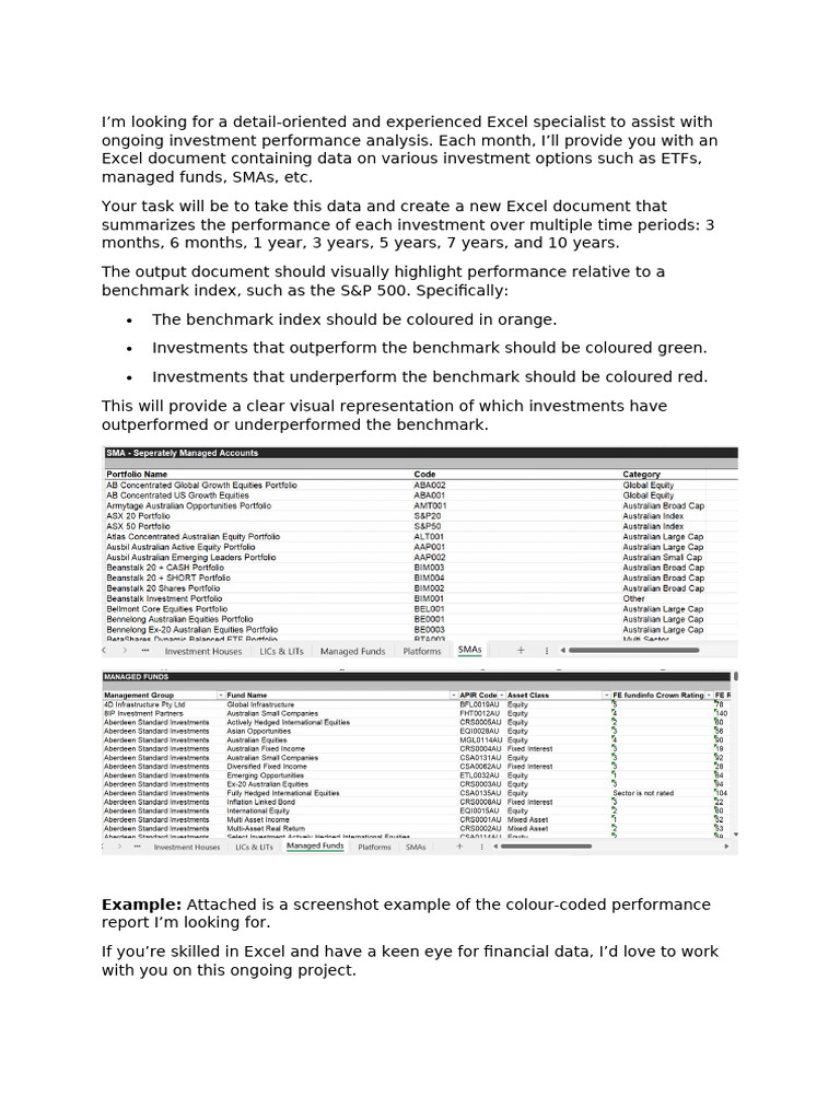 Investment Returns Project | PDF