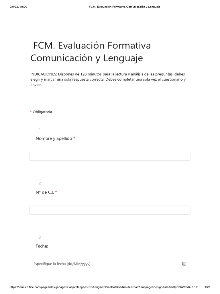 FCM. Evaluación Formativa Comunicación y Lenguaje | PDF | Aves