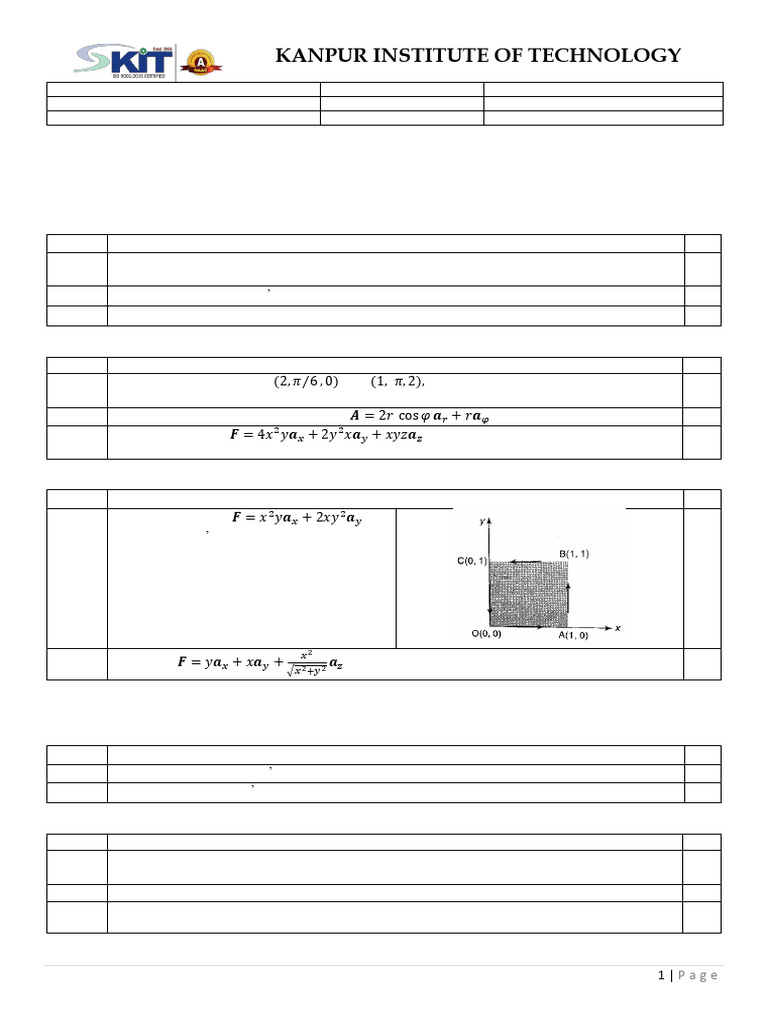 BEC-603 Antenna Exam Model Paper | PDF | Geometry | Physics
