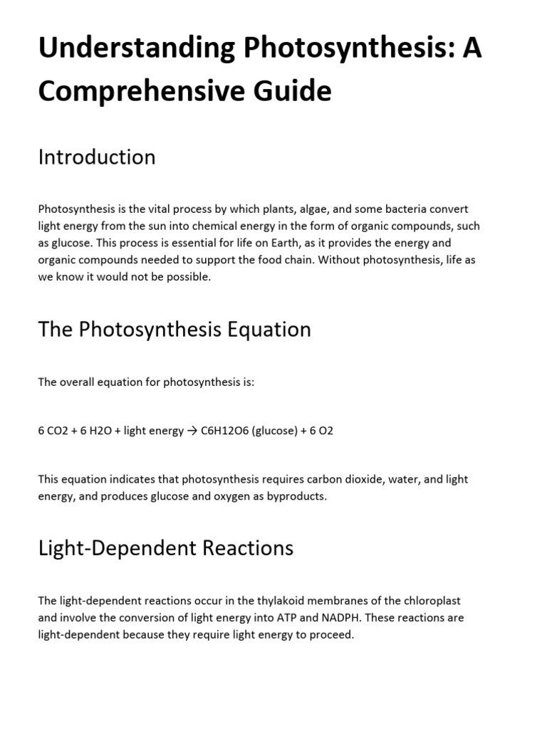 Understanding Photosynthesis | PDF | Photosynthesis | Earth Sciences