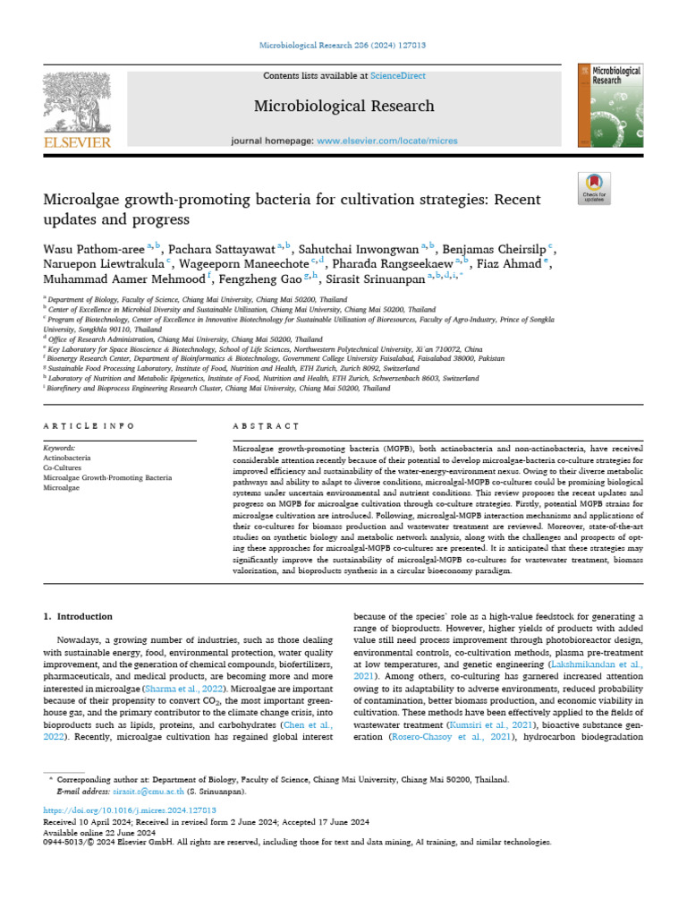 Microalgae Cultivation | PDF | Bacteria | Plant Hormone