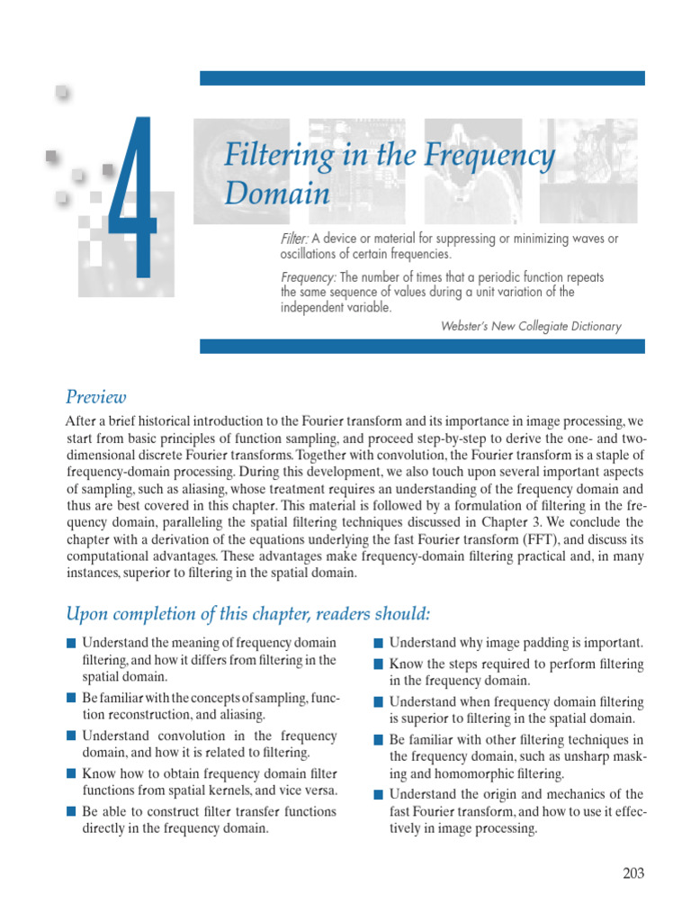 Filtering in The Frequency Domain: Preview | PDF | Fourier Transform ...