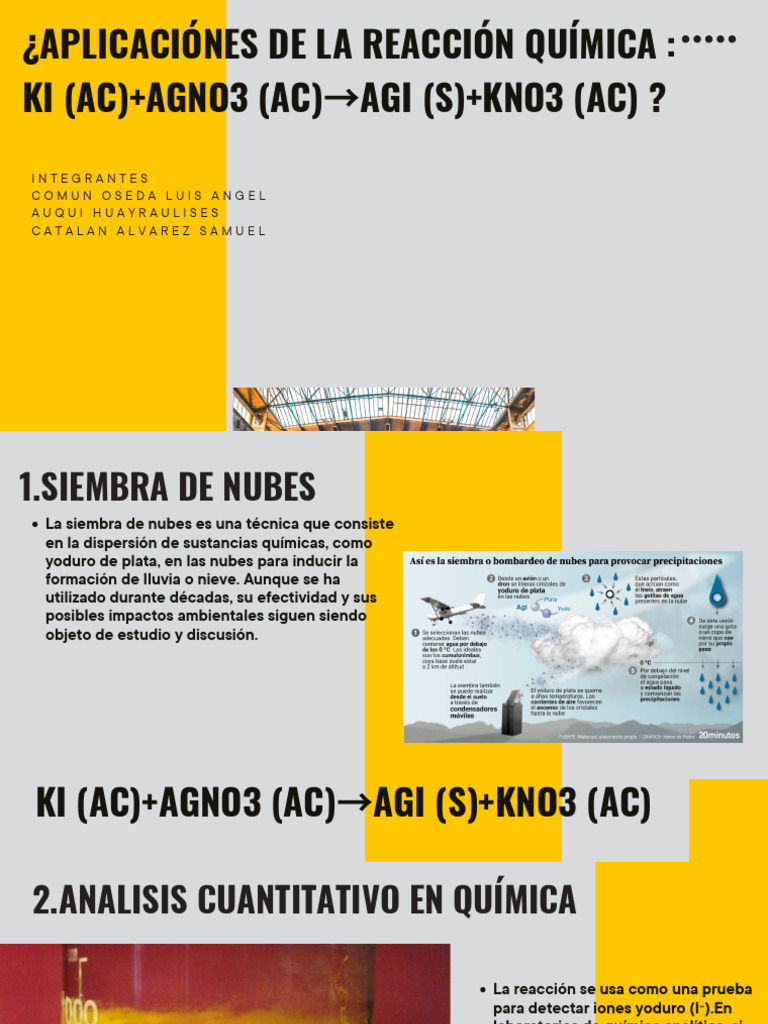 KI (Ac) +AgNO3 - (Ac) AgI (S) +KNO3 - (Ac) | PDF