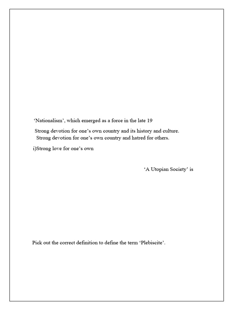 CL 10 History Assignement 1 | PDF