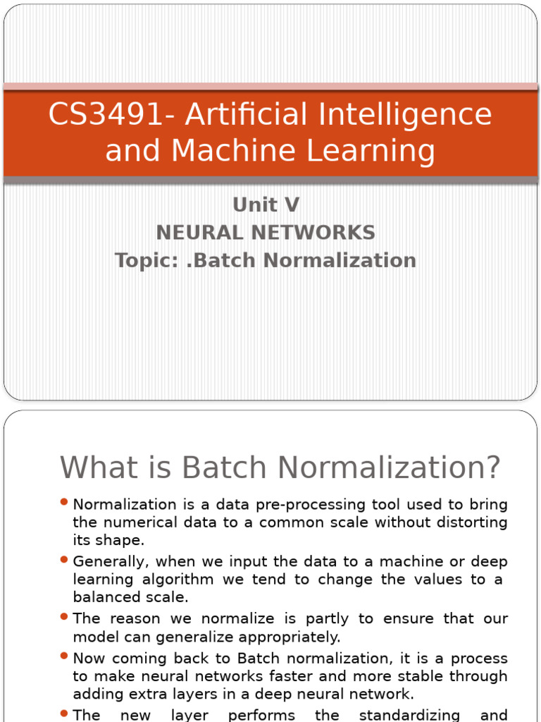 Batch Normalization Explained Pdf Machine Learning Learning