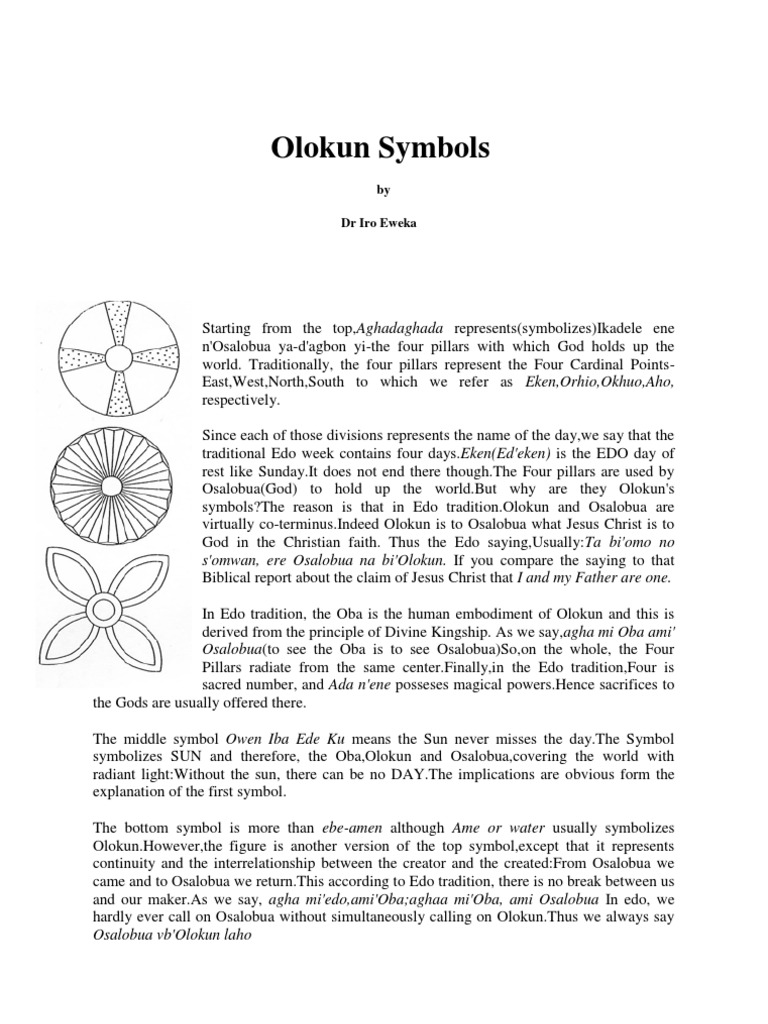 Olokun Symbols by Iro Eweka | PDF