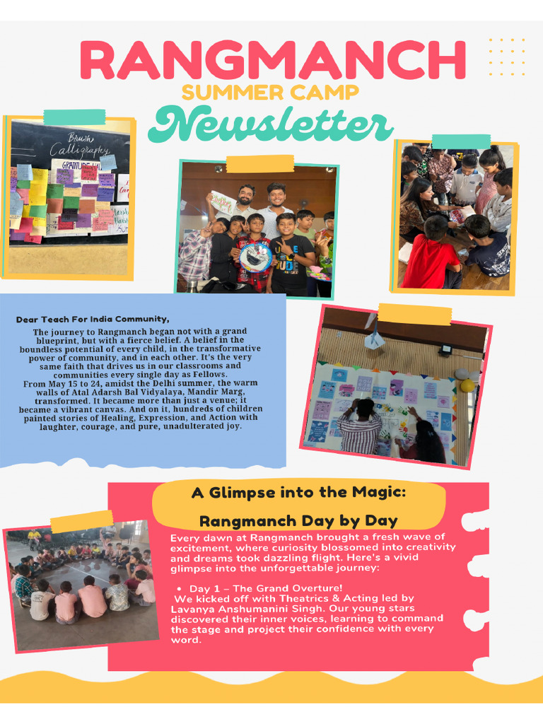Rangmanch Newsletter | PDF