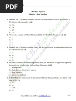 Class 10 Real Numbers | PDF