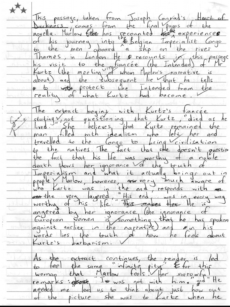 Heart of Darkness Example Essay | PDF