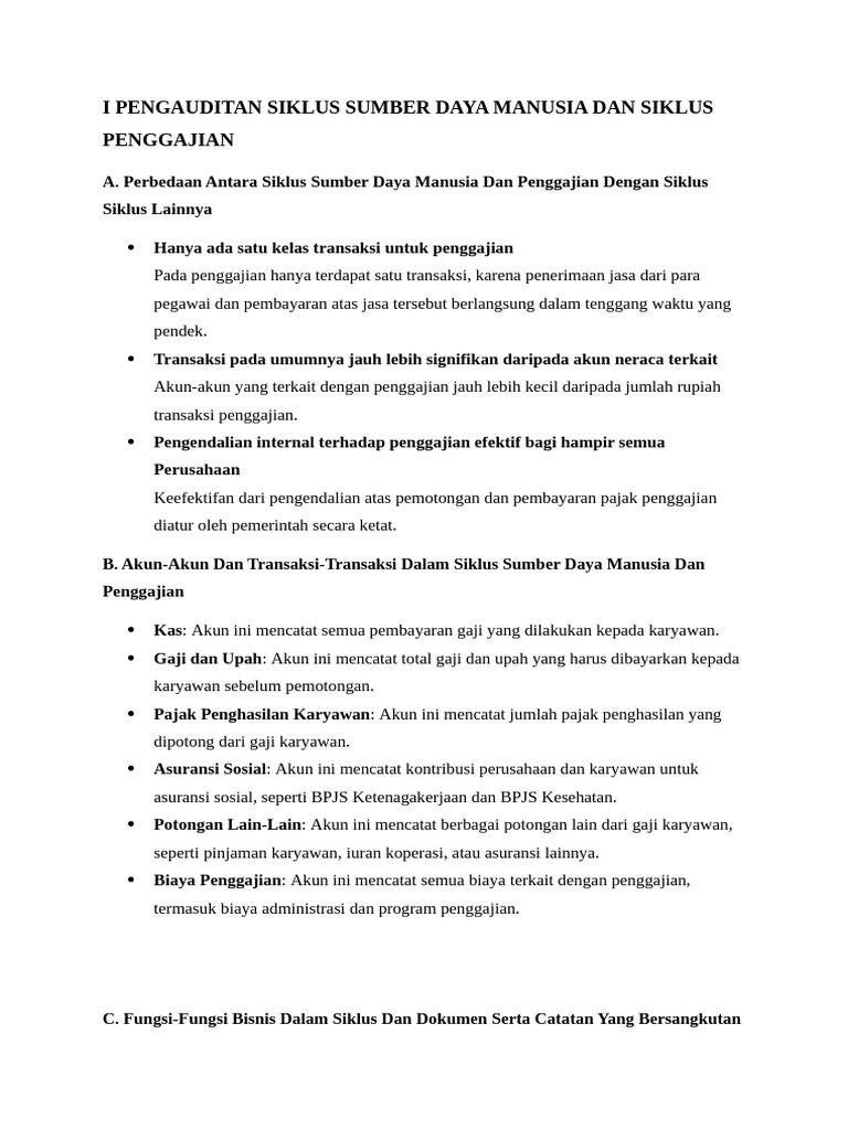 Materi Uas Audit II | PDF