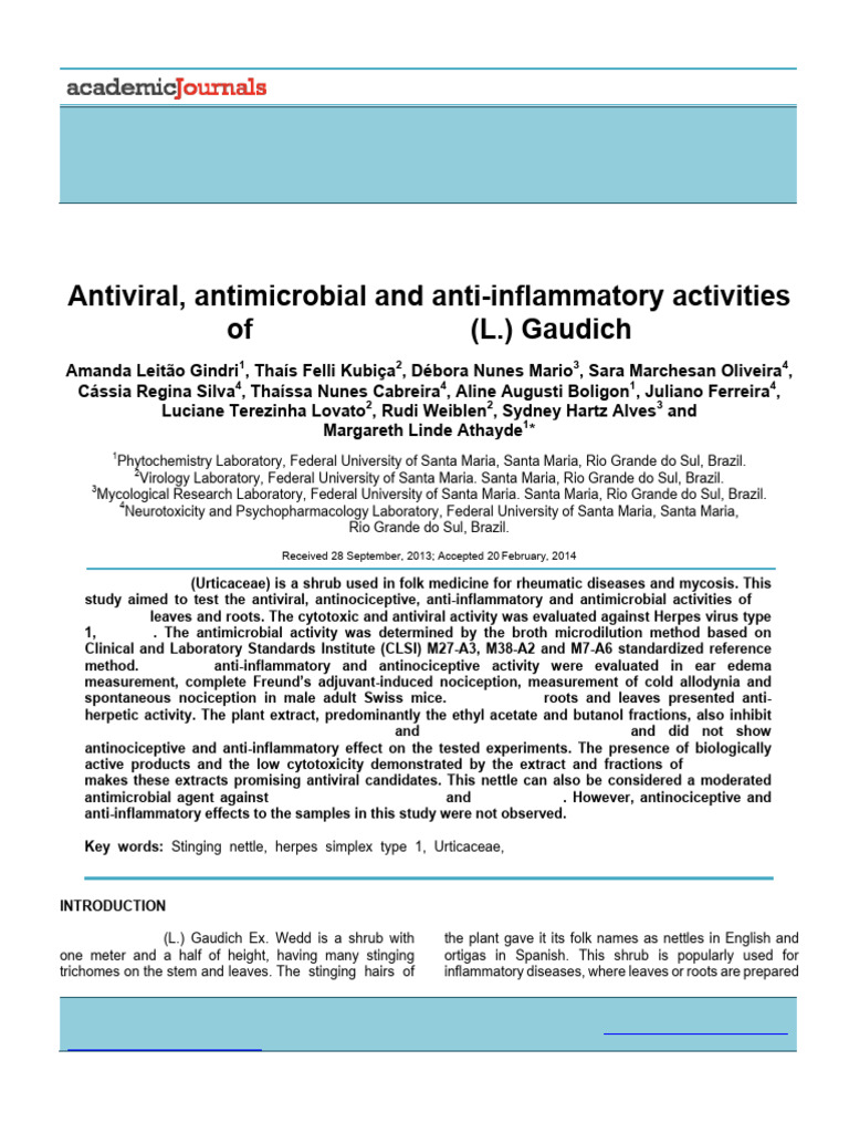Article1405327589 - Gindri Et Al | PDF | Microbiology