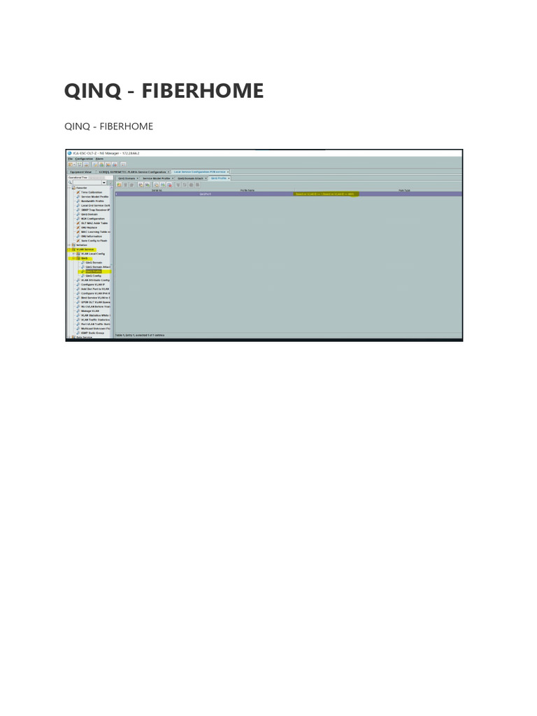 Qinq - Fiberhome | PDF