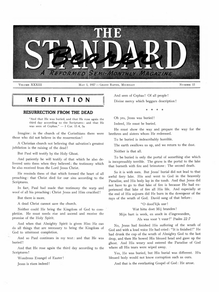 Meditation: Resurrection From The Dead | PDF | Resurrection Of Jesus ...