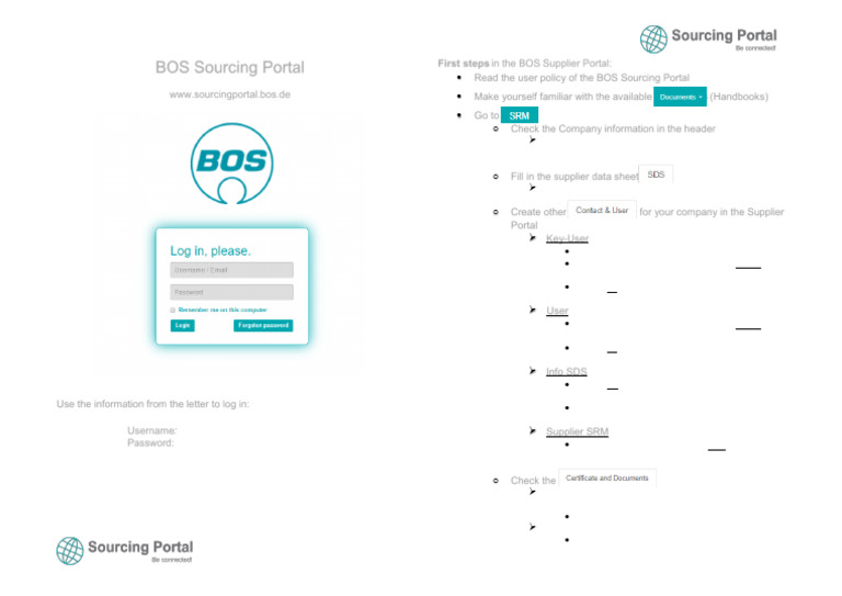Sourcing Portal - Quick Guide | PDF | Security Engineering | Software
