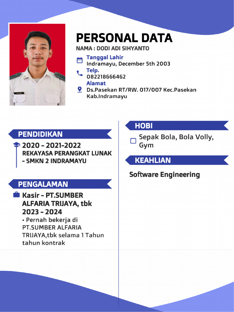 CV Dodi Adi Sihyanto | PDF