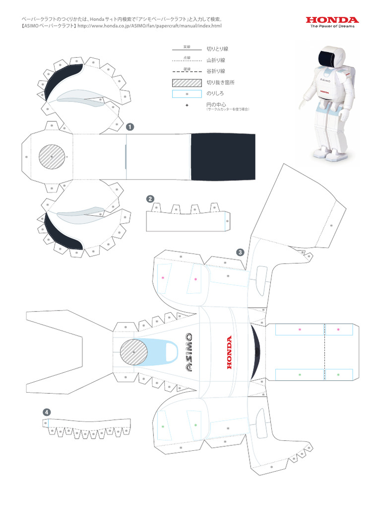 ASIMO Papercraft Blue | PDF