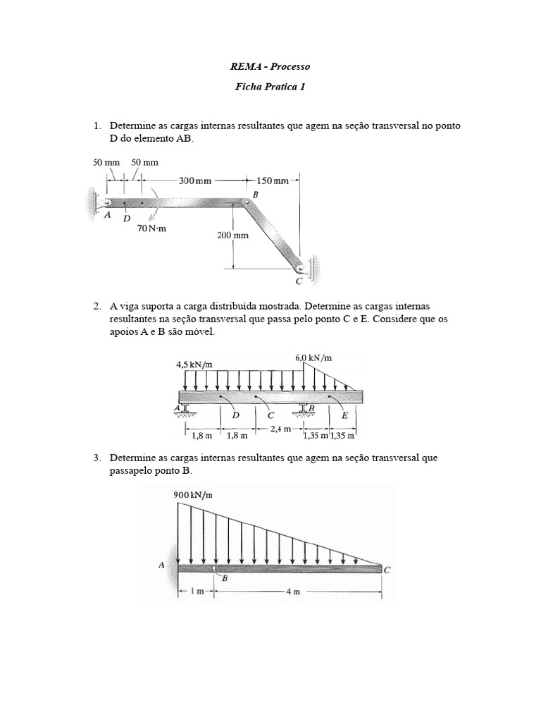 REMA - Ficha Pratica - 1 | PDF