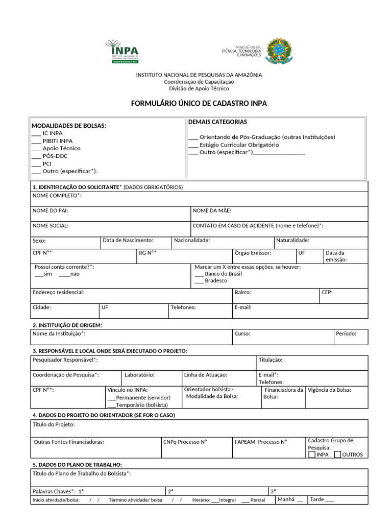 2 - Formulario Único Ic-01 | PDF | Science