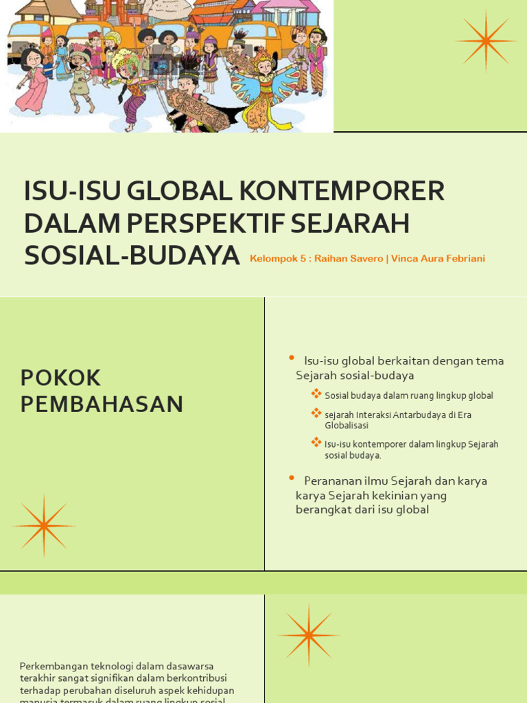 Isu Global Kontemporer dan Sejarah Budaya | PDF