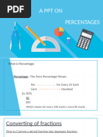 Percentages - All Types Cheat Sheet | PDF | Percentage | Interest