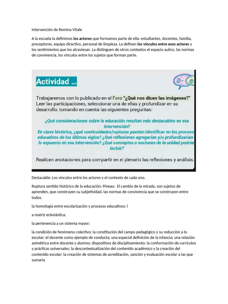 Ideas Actividad 1 | PDF | Plan de estudios | Escuelas