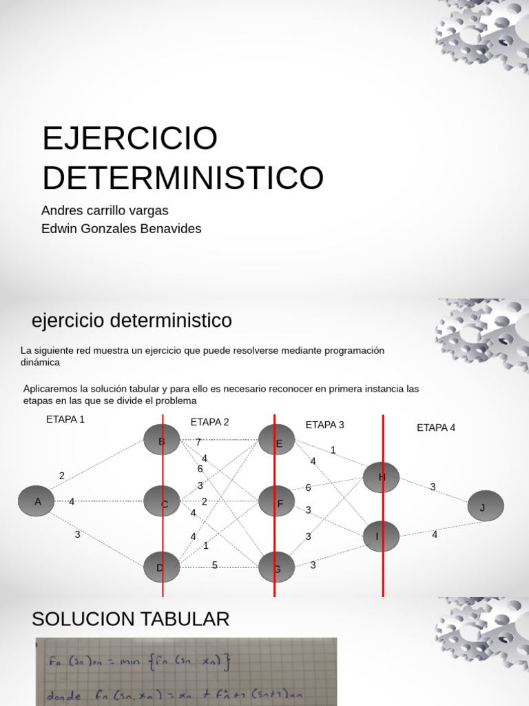 Ejercicio Deterministico | PDF
